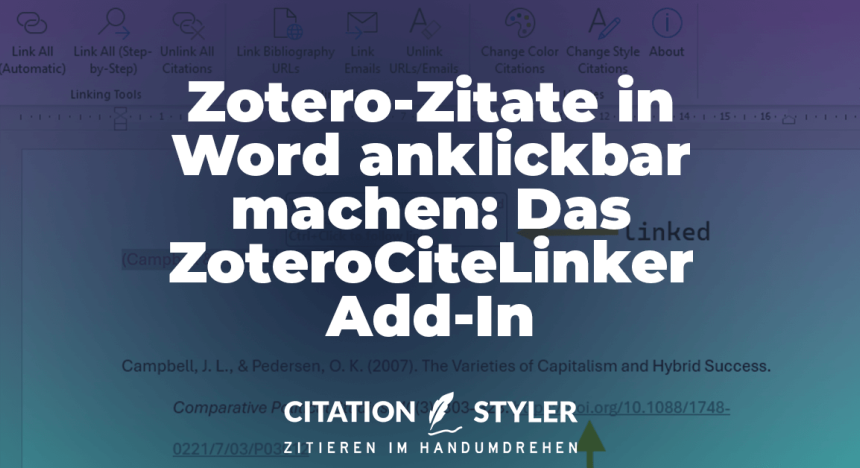 Make Zotero Citations Clickable in Word: The ZoteroCiteLinker Add-In ...